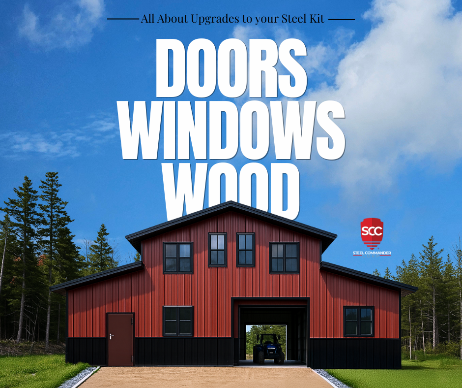 Customizing Your SCC Steel Building: Understanding Kit Upgrades & Add ...
